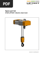 Spare Part List: Liftket Electric Chain Hoist | PDF | Machines ...