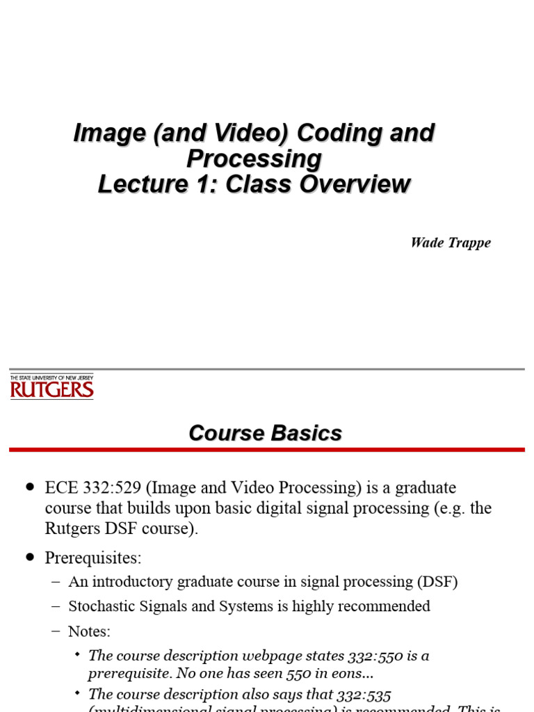 Lecture1_Overview | Download Free PDF | Pixel | Data Compression