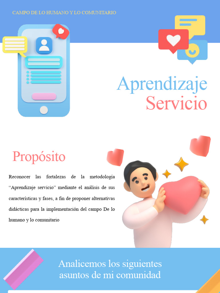Presentación Aprendizaje Servicio | PDF | Sevicio de aprendizaje | Aprendizaje
