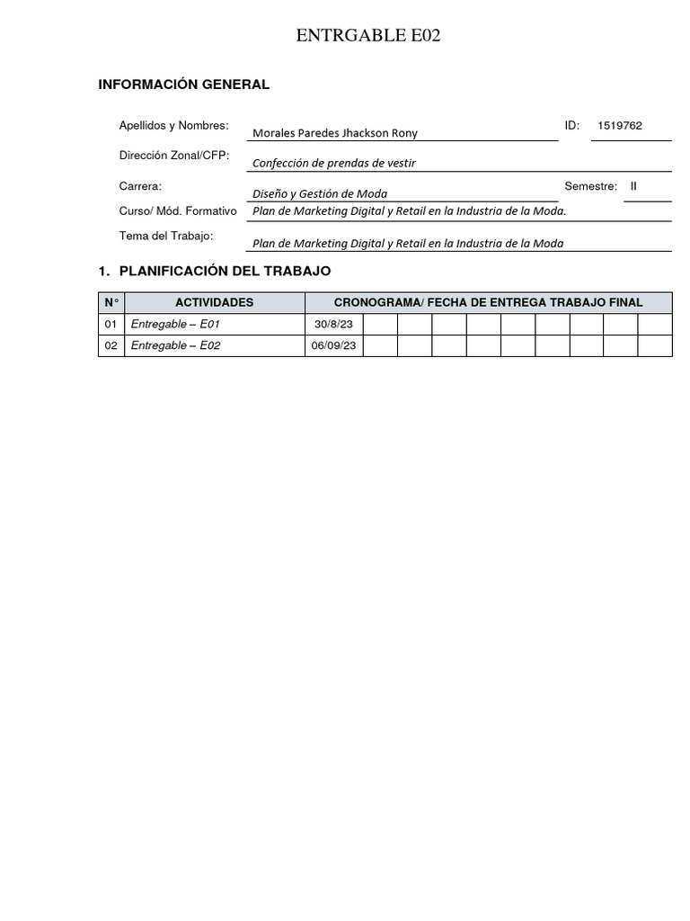Entregable E02 | PDF | Marca | Publicidad digital