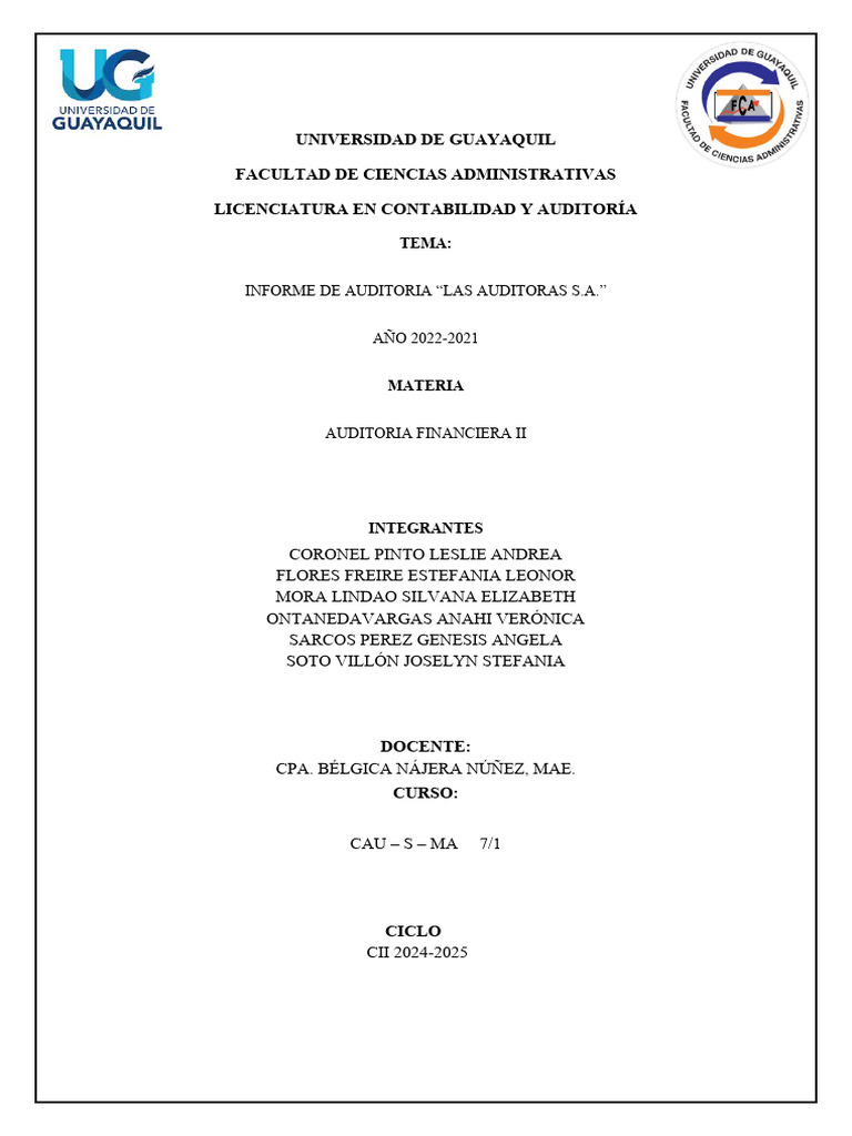 Opinión Con Salvedad | PDF | Auditoría | Estado financiero