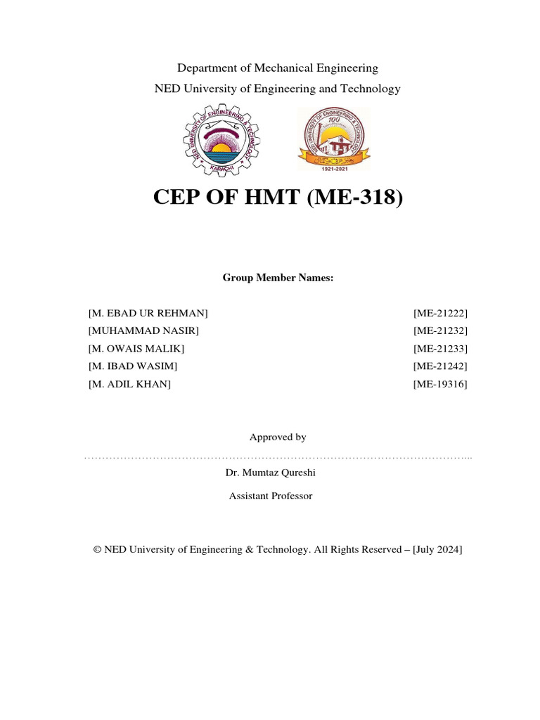 Hmt Cep Ibad | PDF | Heat Exchanger | Heat Transfer