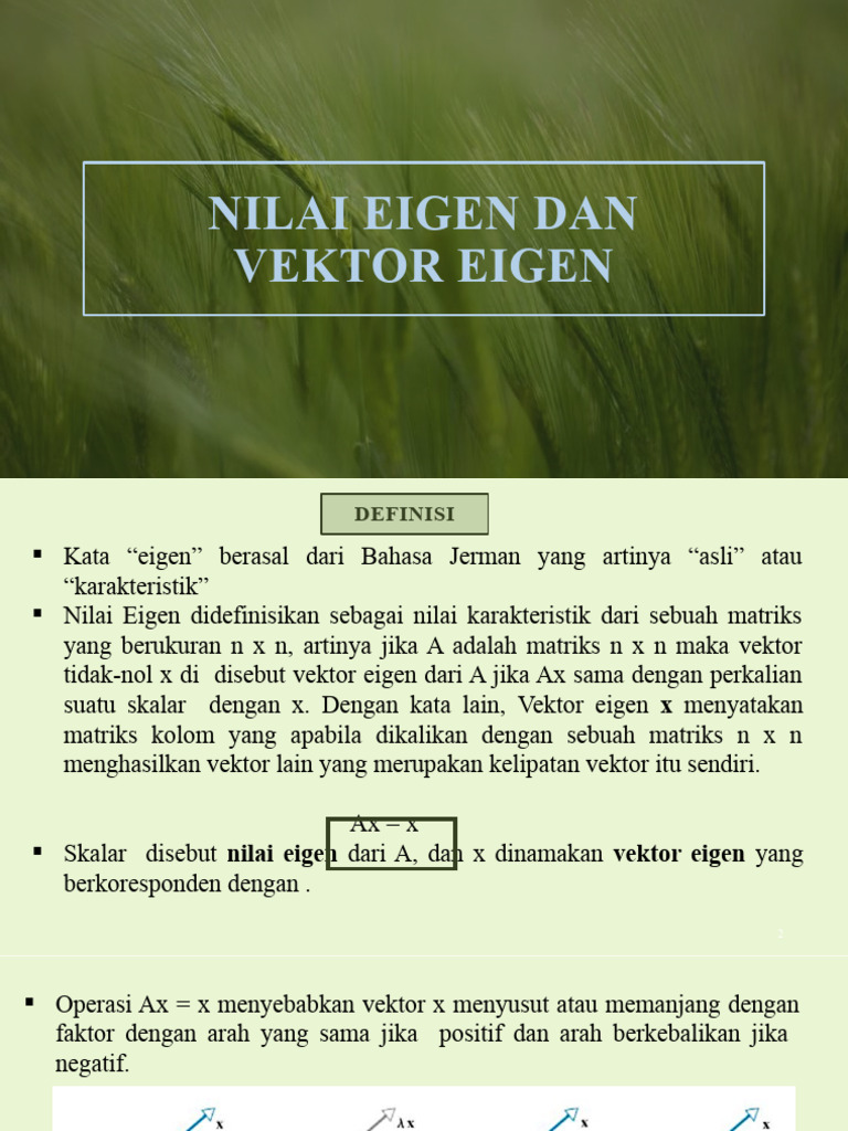 Nilai Eigen Dan Vektor Eigen | PDF