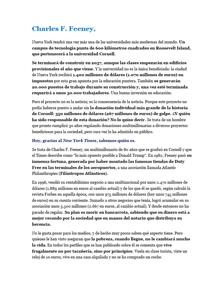 Charles F-FEENEY | PDF | Republica de Irlanda | Nueva York