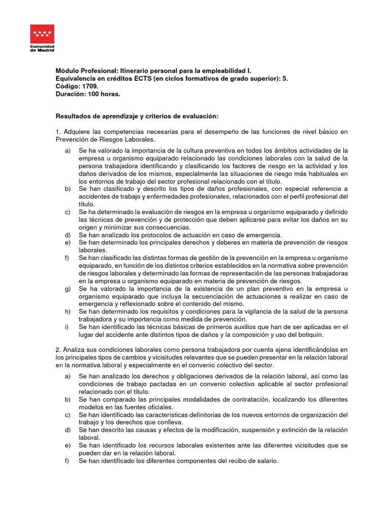 Ipe I Gm-Gs | PDF | Derecho laboral | Aprendizaje