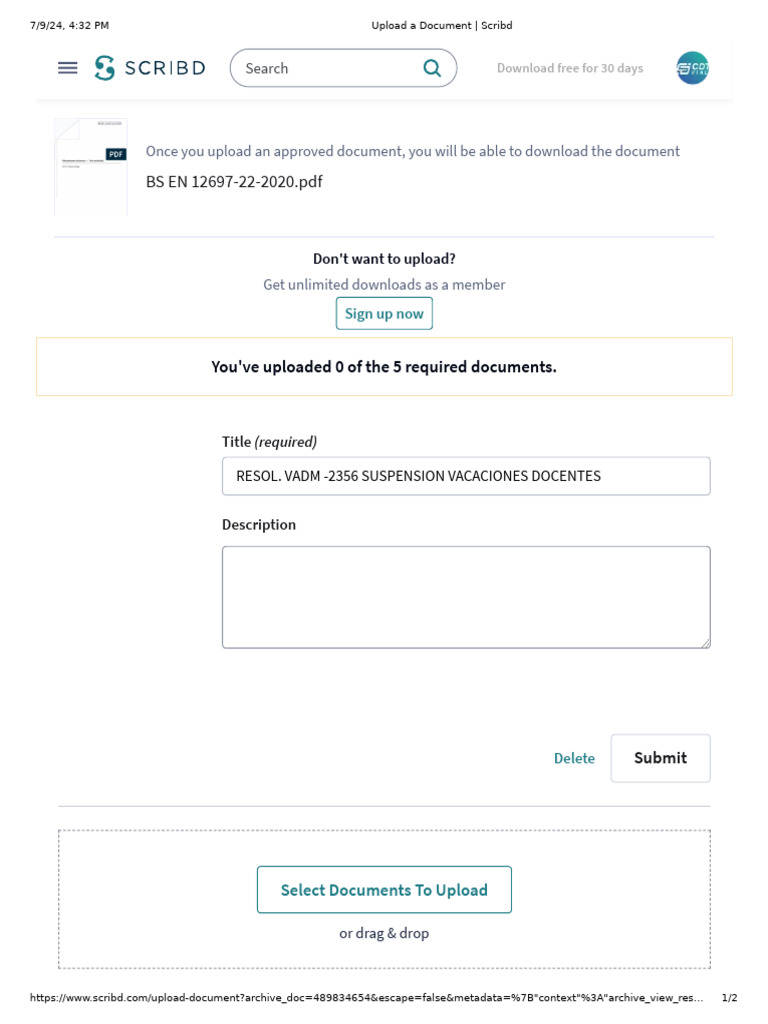 BS EN 12697-22-2020.pdf: You've Uploaded 0 of The 5 Required Documents ...
