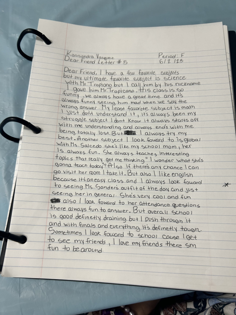 Kassandra Vasquez - Dear Friend Letter #5 (May 28, 2023 at 10:35 PM ...
