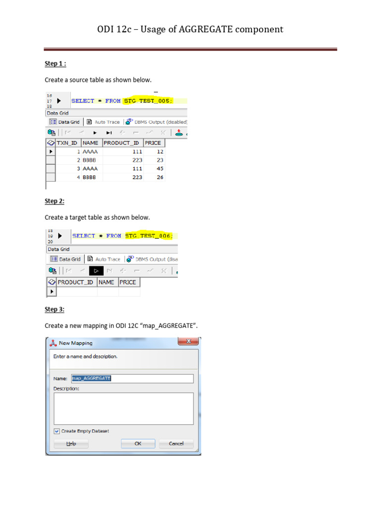 Odi 12c Aggregate Example | PDF | Computer Programming | Data Management Software