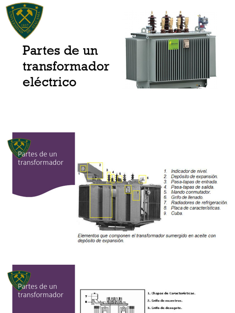 Partes de Un Transformador Eléctrico | PDF | Transformador | Electricidad