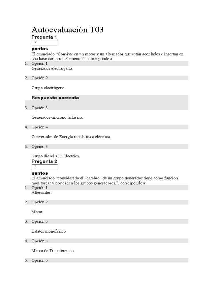 Autoevaluación T03 | PDF