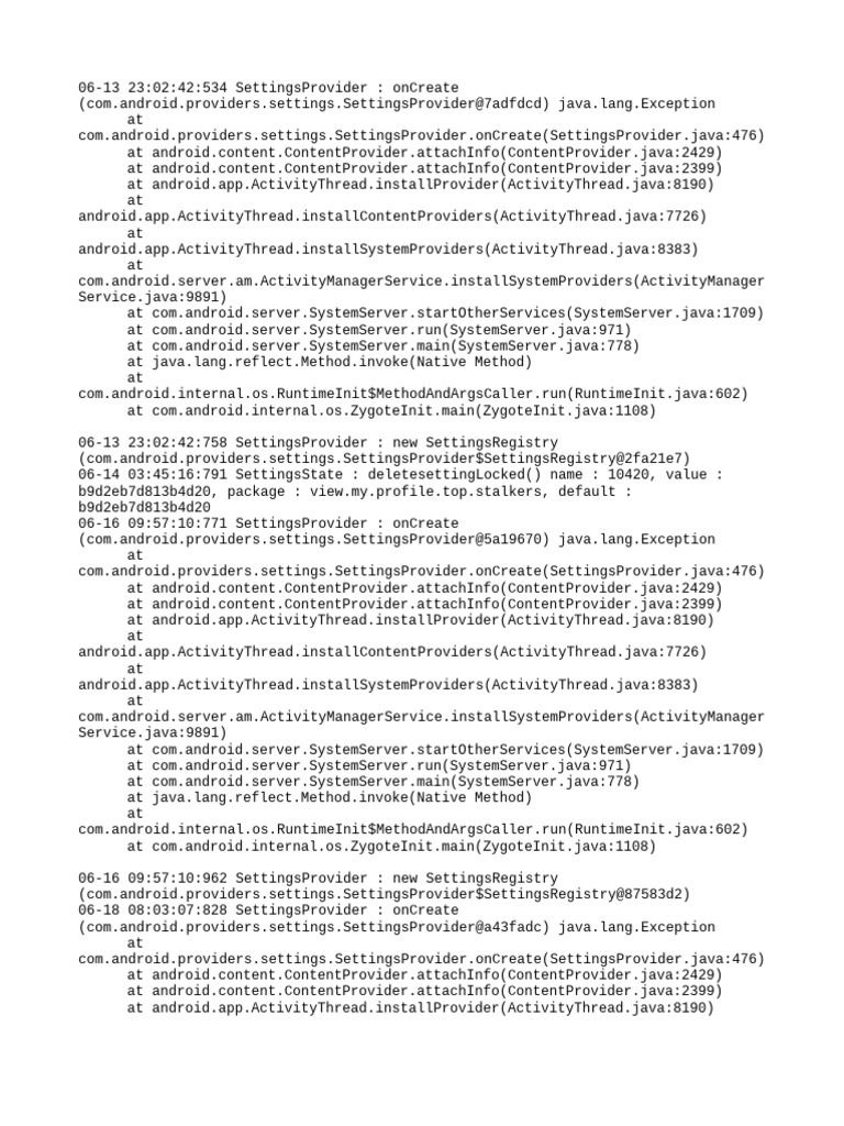 Settings Provider Pdf Java Programming Language Oracle Corporation