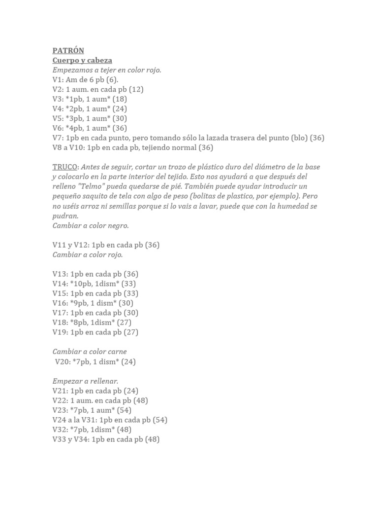 PatrÓn Mini Santa Pdf