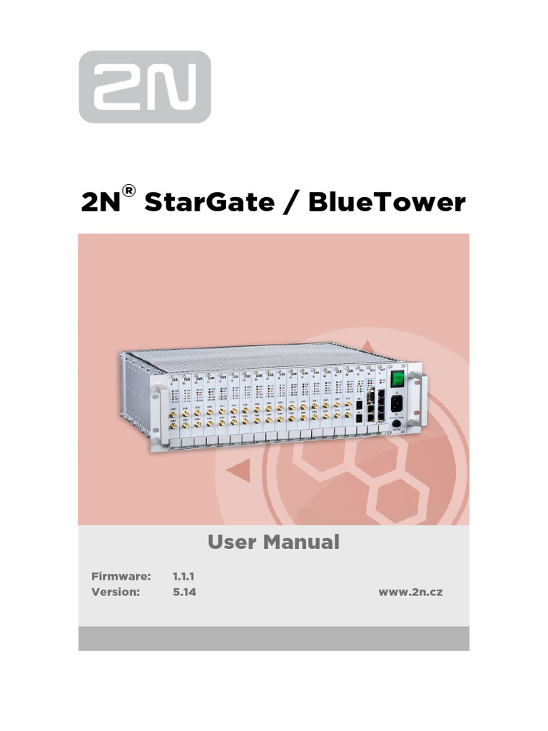 2N StarGate BlueTower User Guide en 5.14 | PDF | Power Supply | Gsm