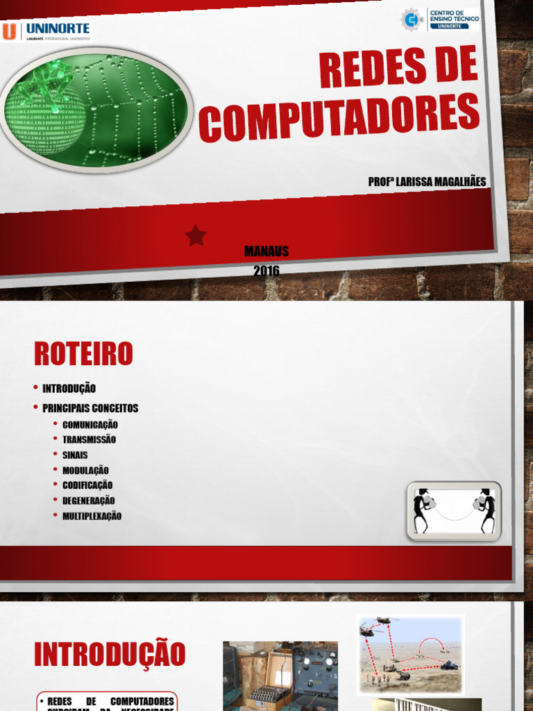 Aula 02 Redes de Computadores | PDF | Comunicação | Ondas