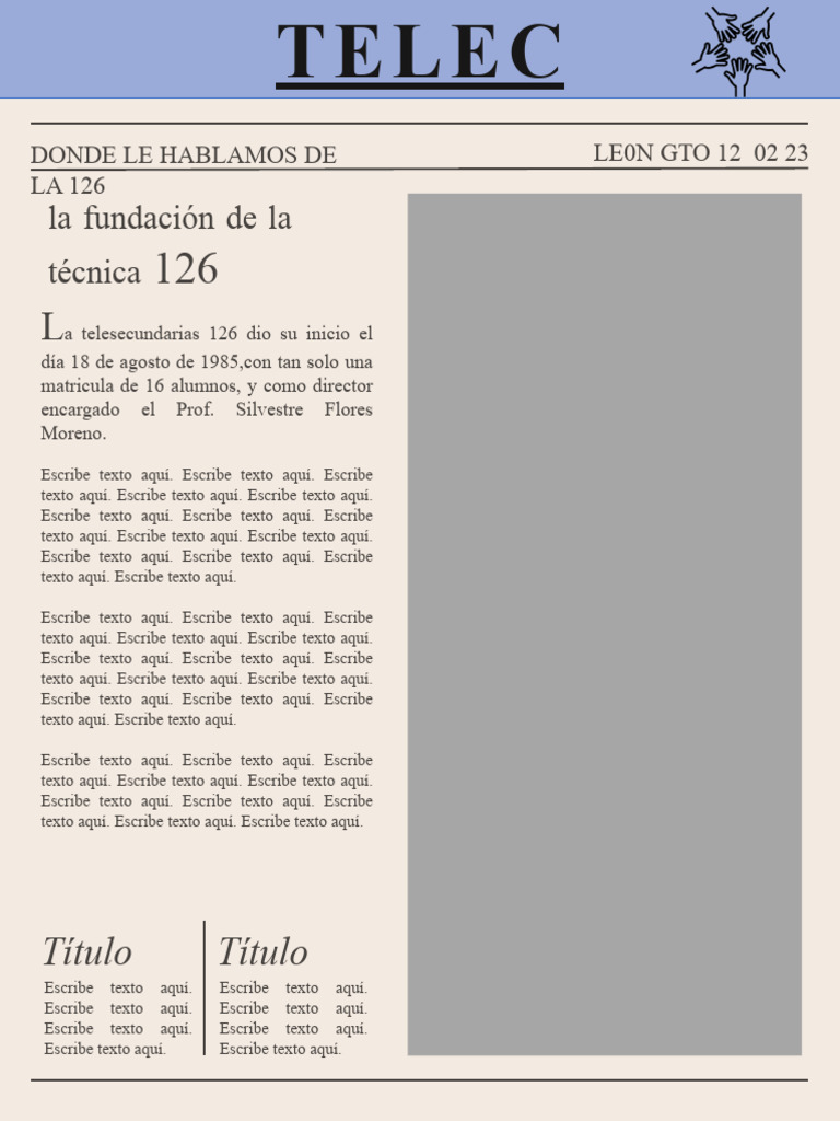 Plantilla de Periódico | PDF