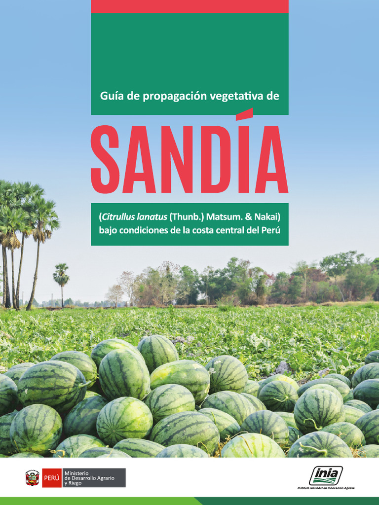 Guía de Propagación Vegetativa de Sandía (Citrullus Lanatus (Thunb ...
