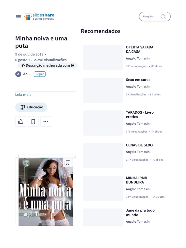 Minha Noiva e Uma Puta - PDF | PDF | Amor | Fé