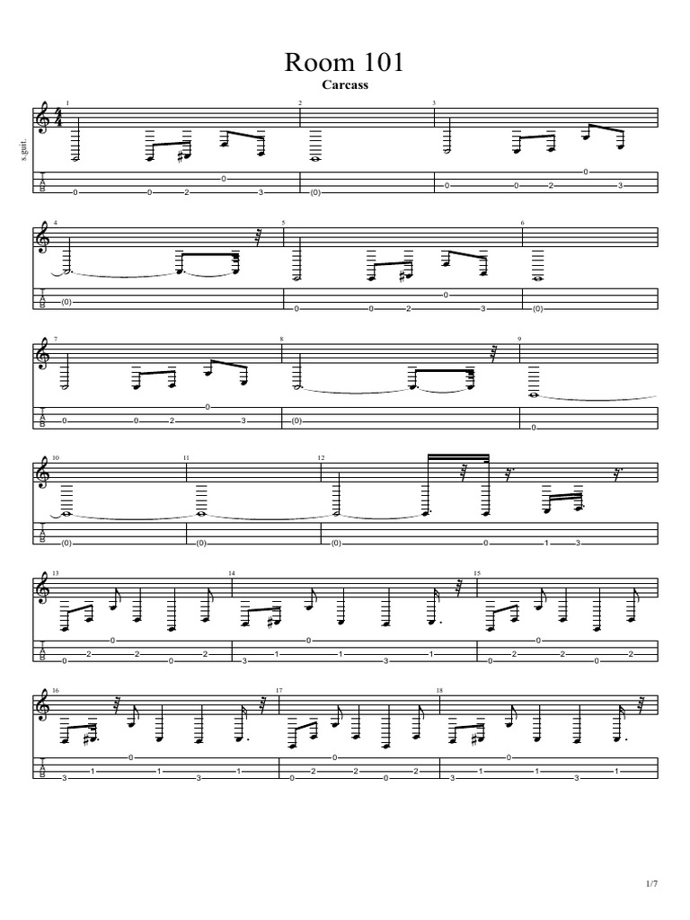 Carcass´s Room 101-Дорожка 3 | PDF
