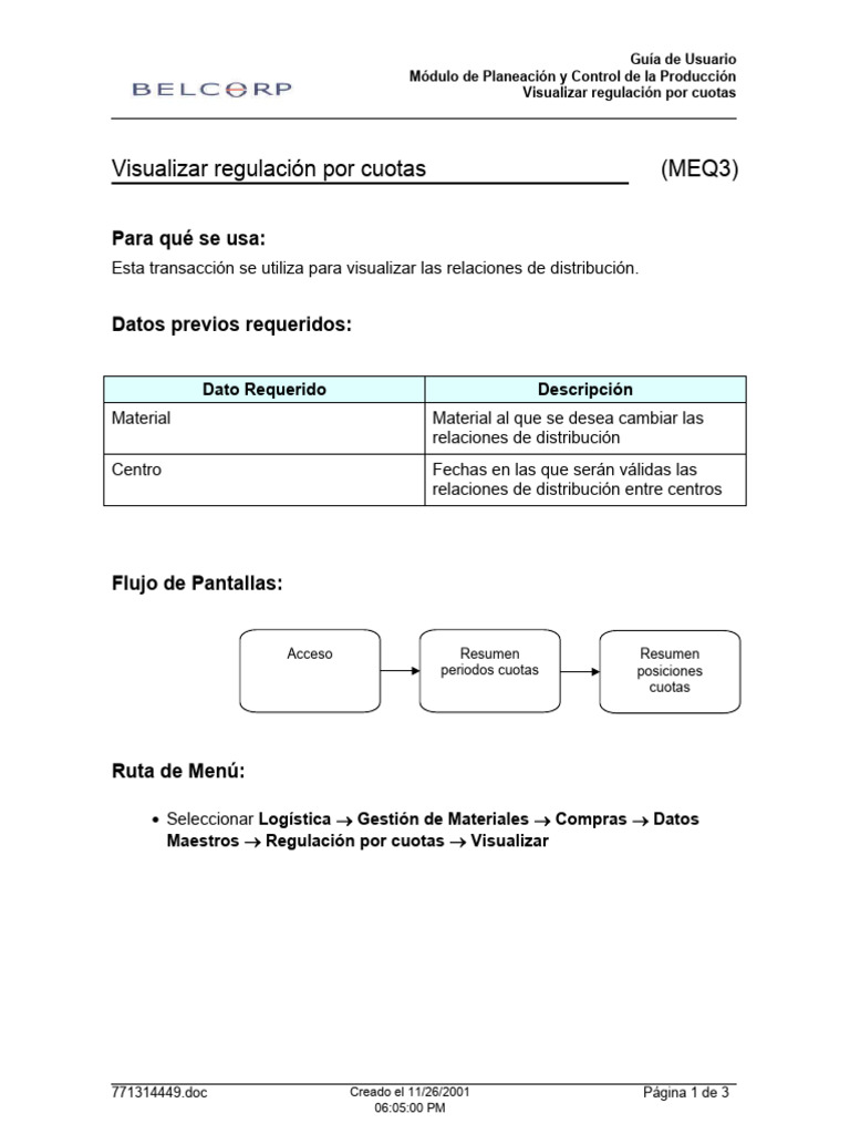 MEQ3 - Visualizar Regulación Por Cuotas | PDF | Informática