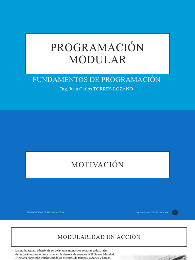 Programación Modular | PDF | Programación de computadoras | Informática