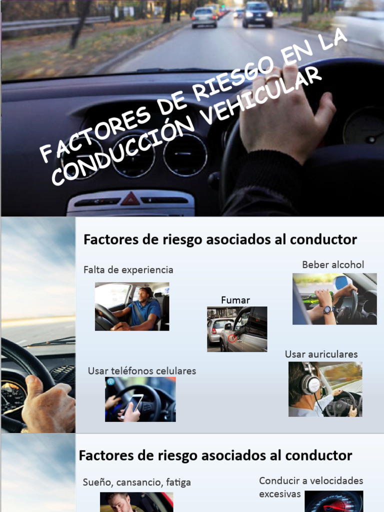 3 3 Factores De Riesgo En La Conducción De Vehículos Pdf Medicina