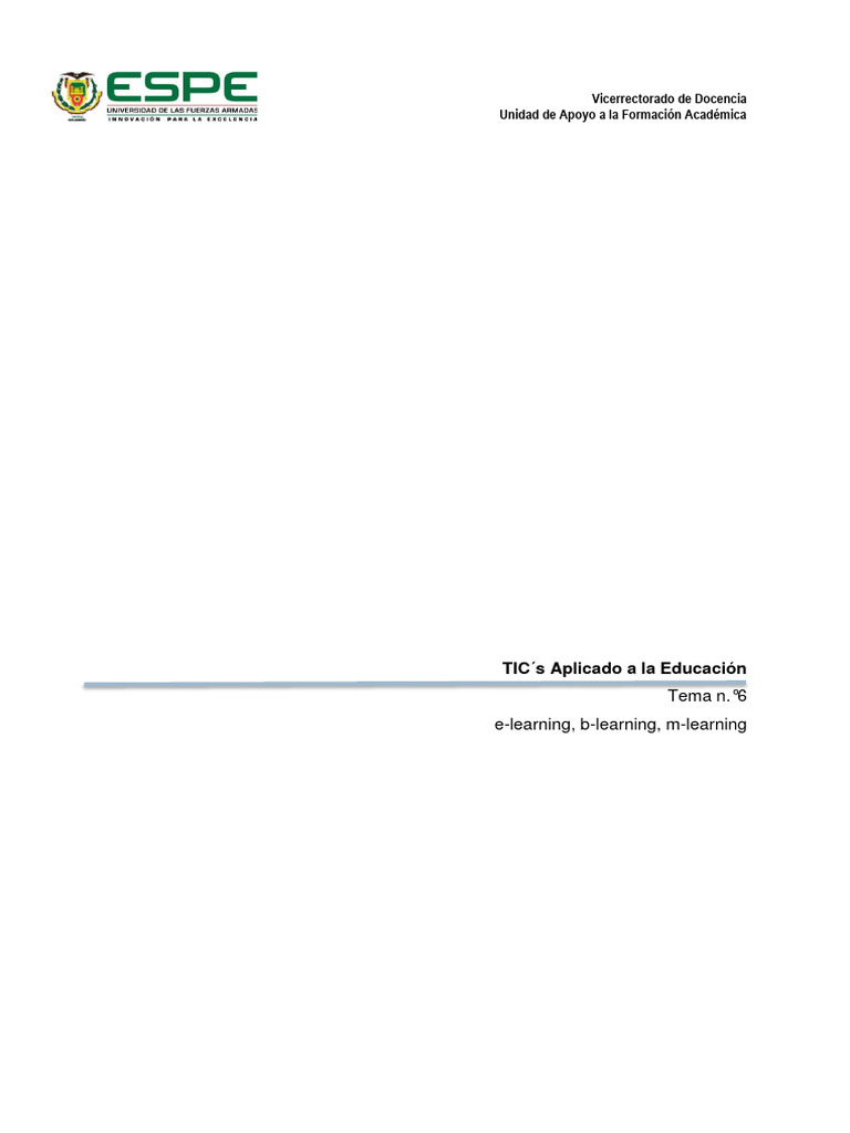 TICS Aplicada A La Educacion Basica - Tema - 6 | PDF | Tecnologia Educacional | Aprendizaje