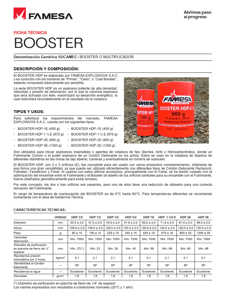 FT-Peru-BOOSTER-HDP | Descargar gratis PDF | Toxicidad | Cantidades fisicas