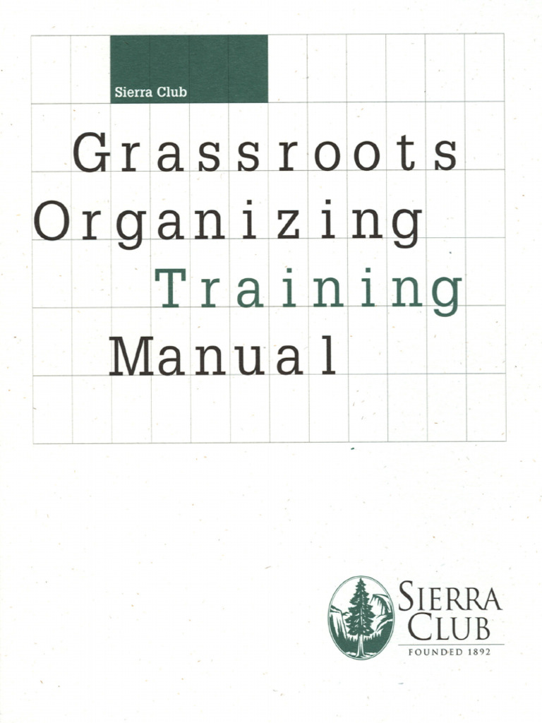 Grassroots Organizing Training Manual | PDF