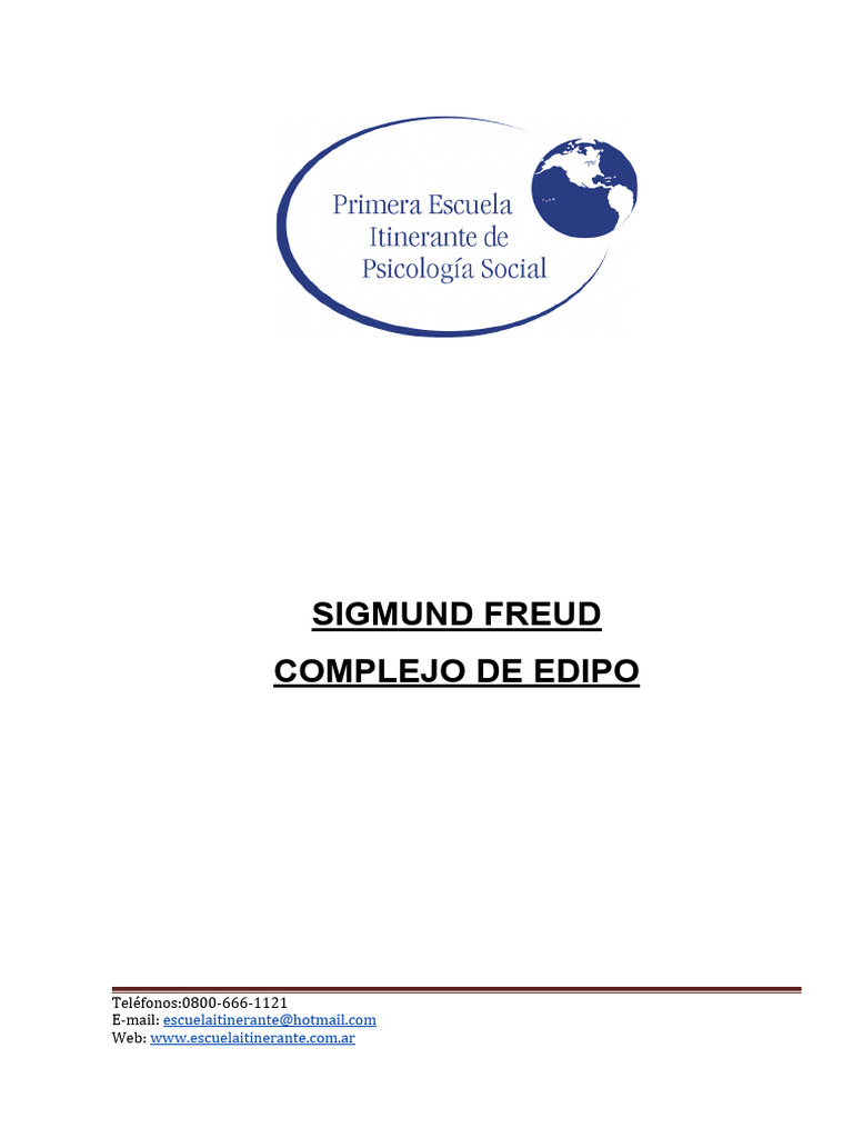 Psicoanalisis C. de EDIPO | PDF | Complejo de Edipo | Edipo