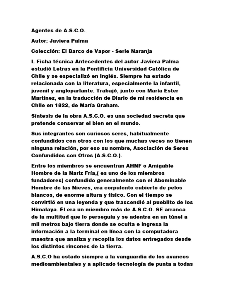 Resumen Libro Agentes de ASCO | PDF | Asco
