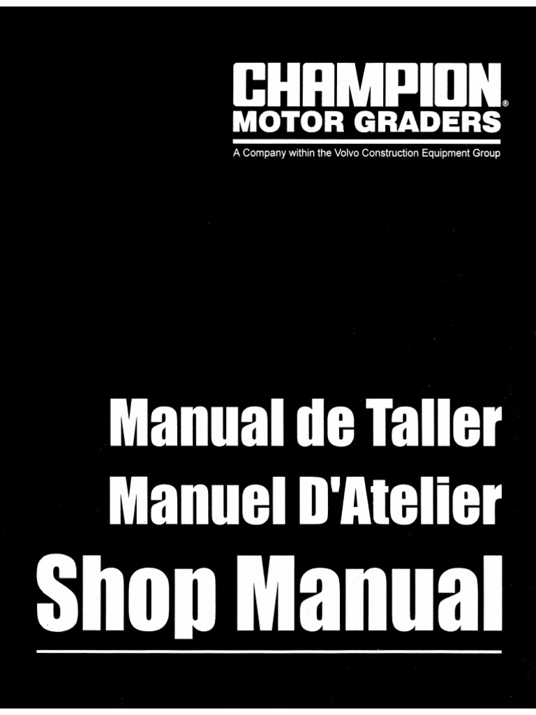 Champion Shop Manual | PDF