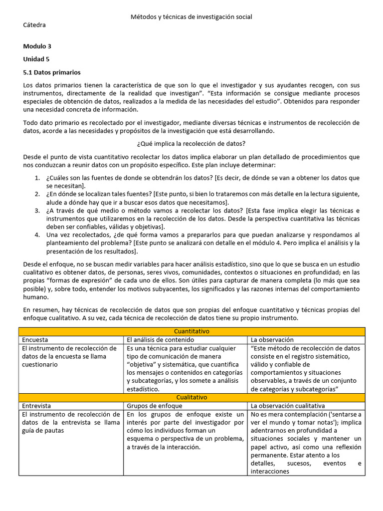 MTIS - Modulo 3 y 4 | PDF | Muestreo (Estadísticas) | Experimentar
