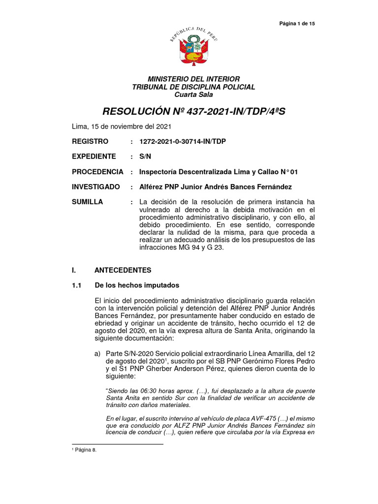 R-437-2021 Sesi¿n N¿ 43 (1272-2021-0-30714 Nulidad Decision MG 94, G 23 ...