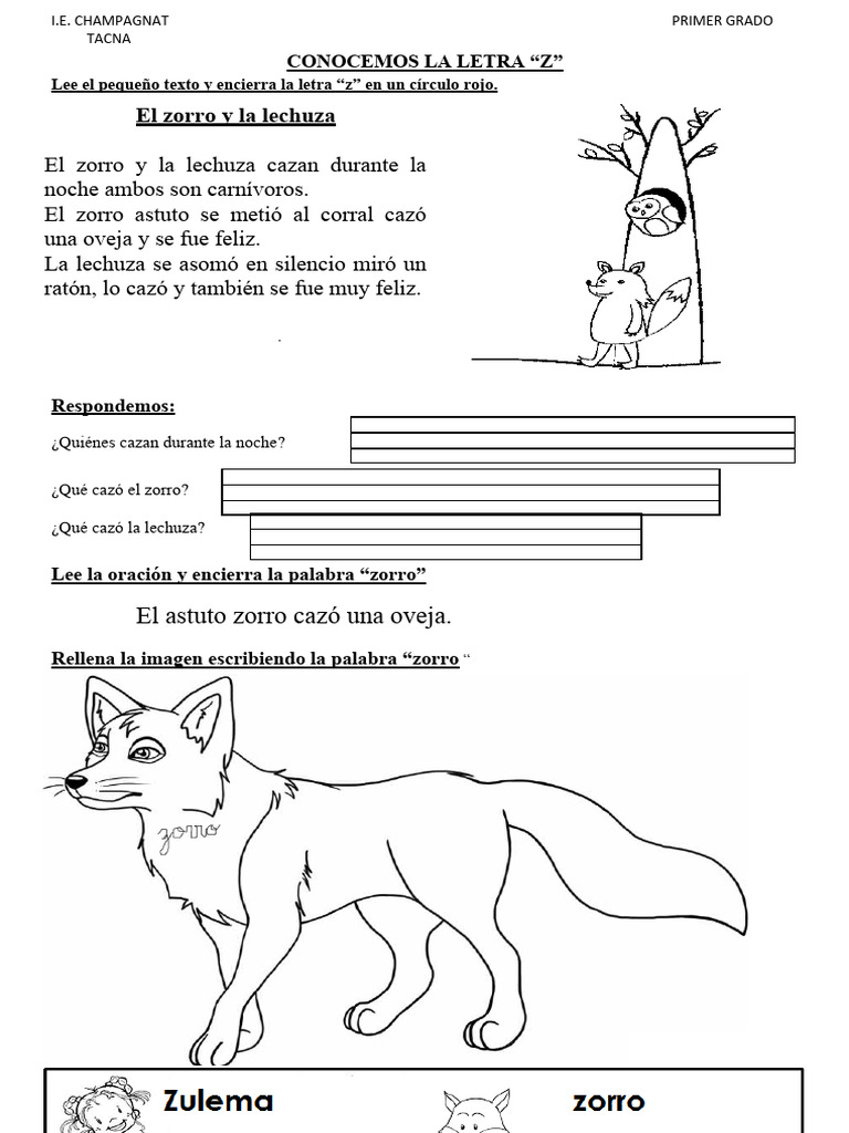 Conocemos La Letra Z | PDF