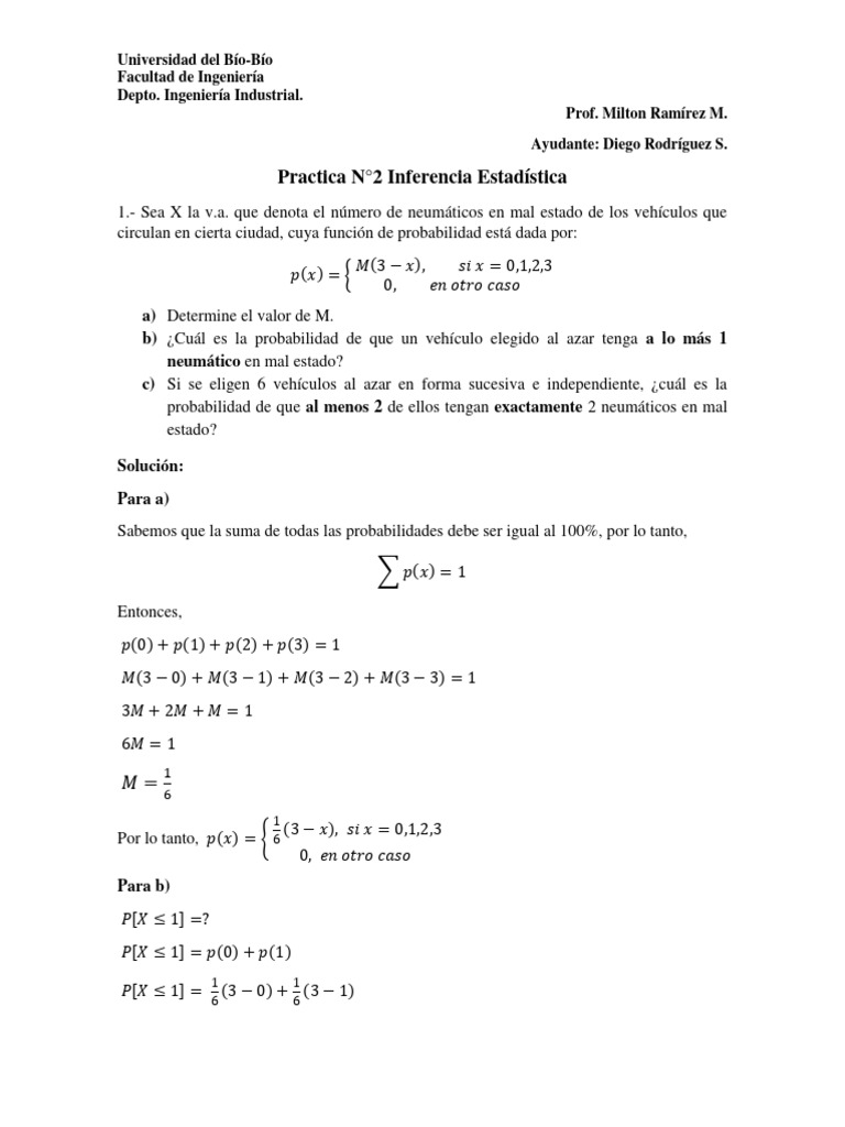 Solución Practica No. 2 | PDF | Conceptos matemáticos | Matemáticas