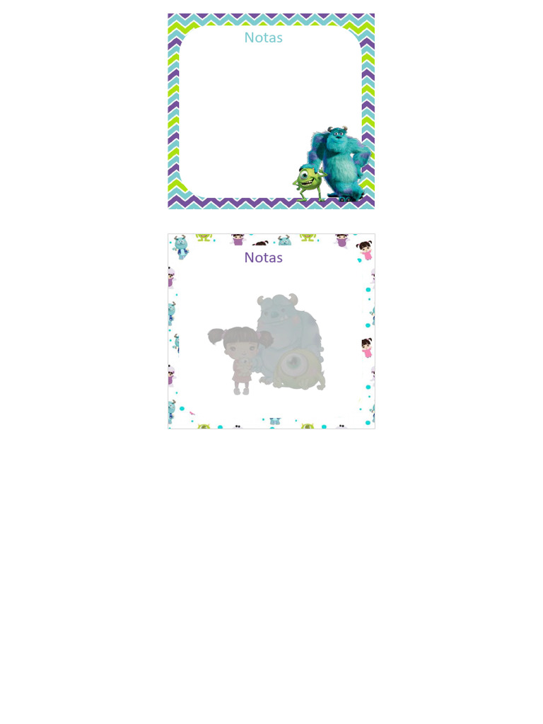 memo pads monster inc | PDF