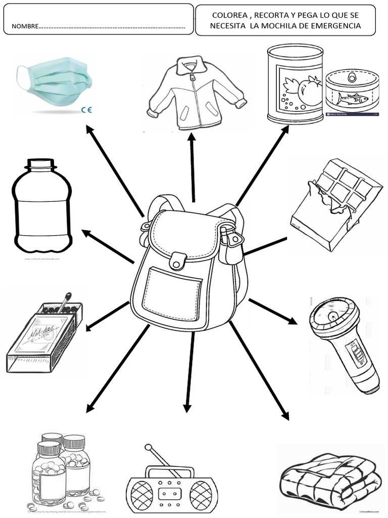 Fichas de Mochila de Emergencia | PDF