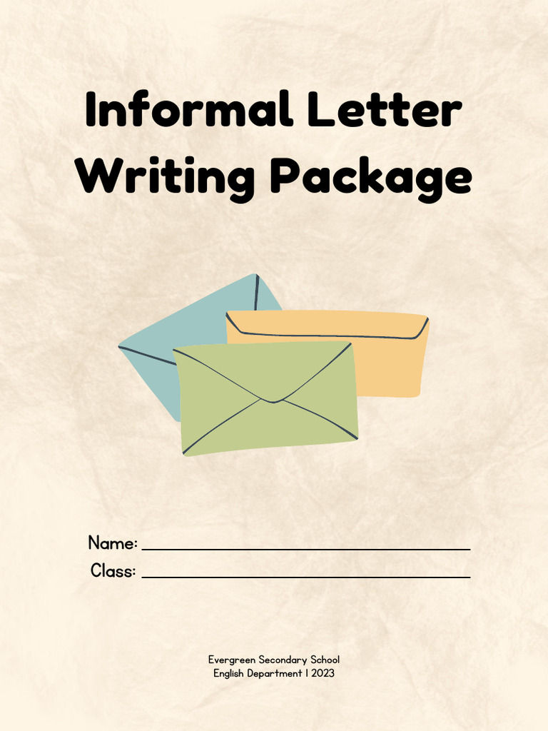 Informal Letter Writing Package 2023 V2 | PDF | Anne Frank | Books