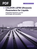 CALDON LEFM Ultrasonic Flowmeter Products Brochure | PDF | Flow ...