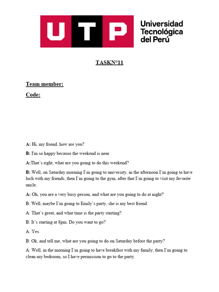 Task11 Ingles IV | PDF