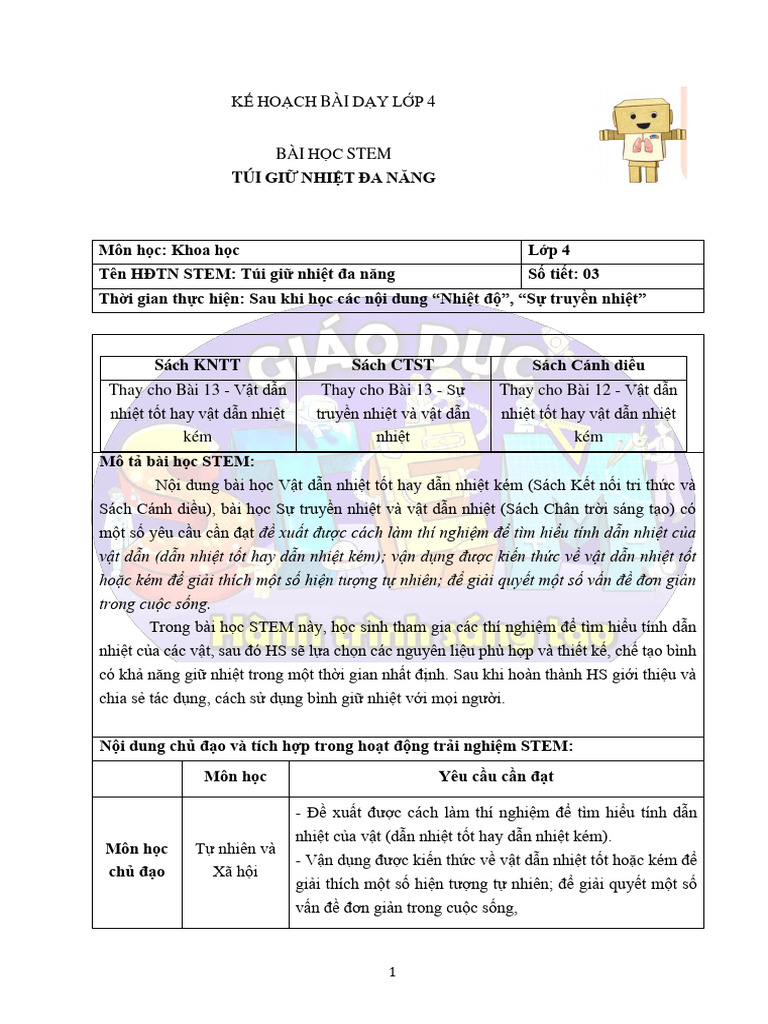 3. KHBD STEM 4 - Túi giữ nhiệt đa năng | PDF