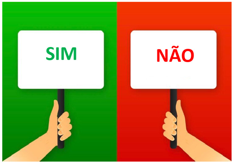 Placa SIM e NÃO | PDF Placa SIM e NÃO | PDF