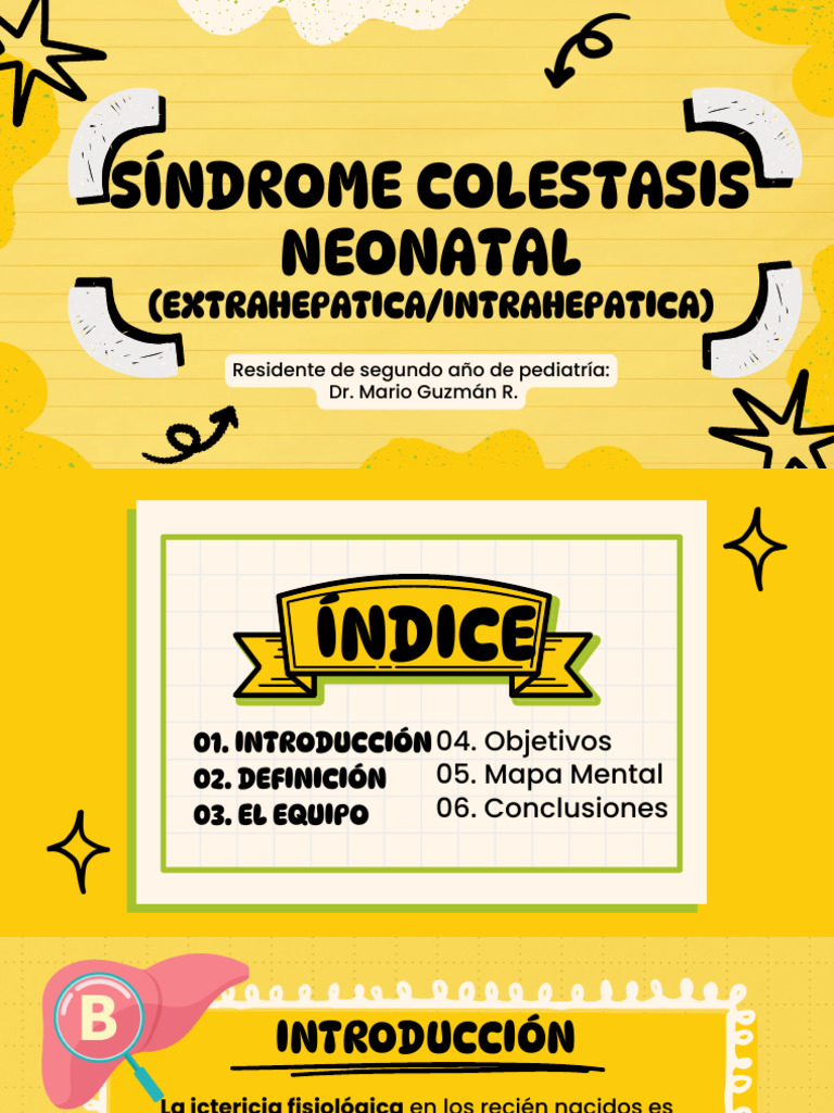 Colestasis Neonatal | PDF | Bilis | Sistema digestivo