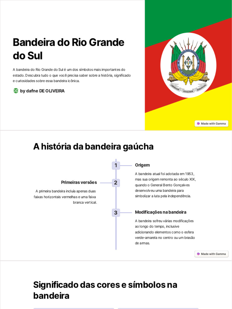 Bandeira Do Rio Grande Do Sul | PDF | Bandeira | Estado