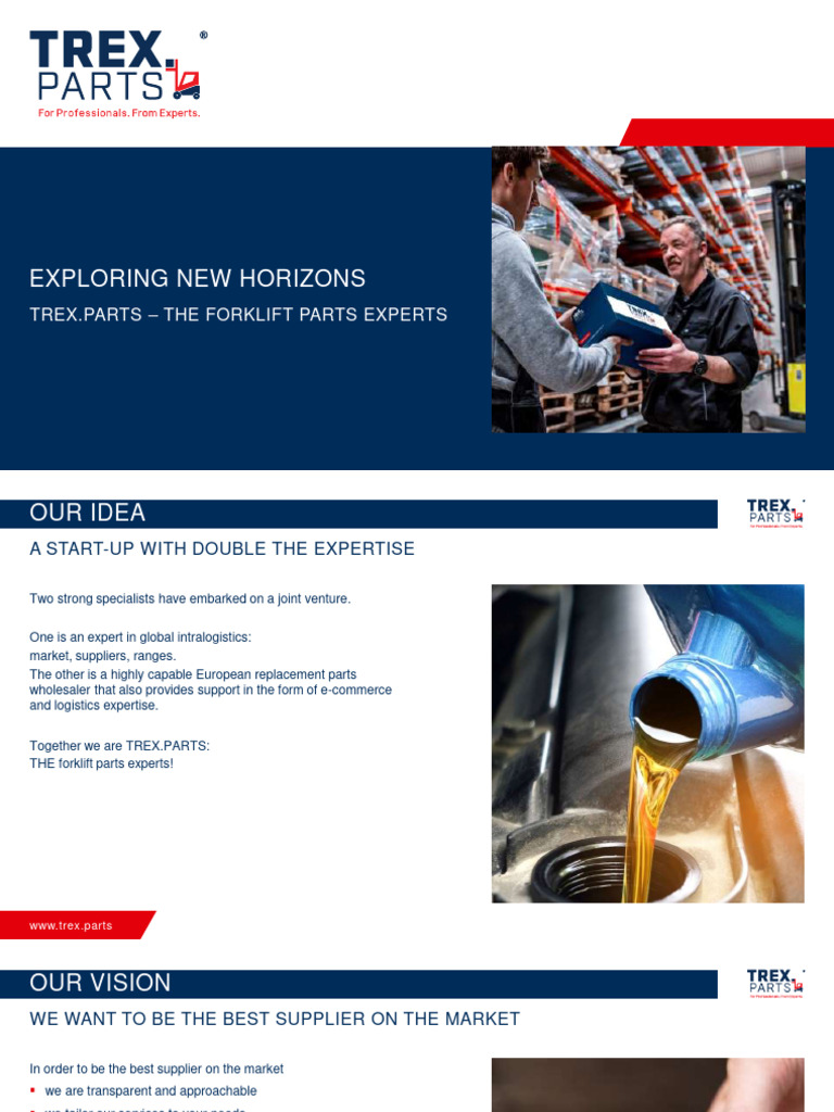 TREX - PARTS Company Presentation EN Final - Low | PDF | Technology & Engineering