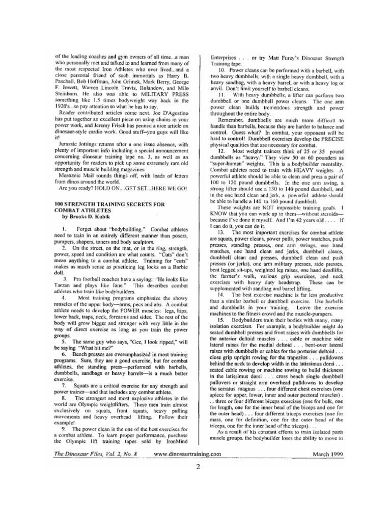 20005303 Strength Training for Combat Athletes | PDF