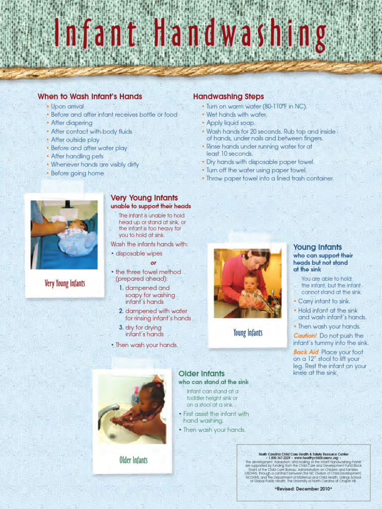 Infant Handwashing Guidelines | PDF | Hand Washing