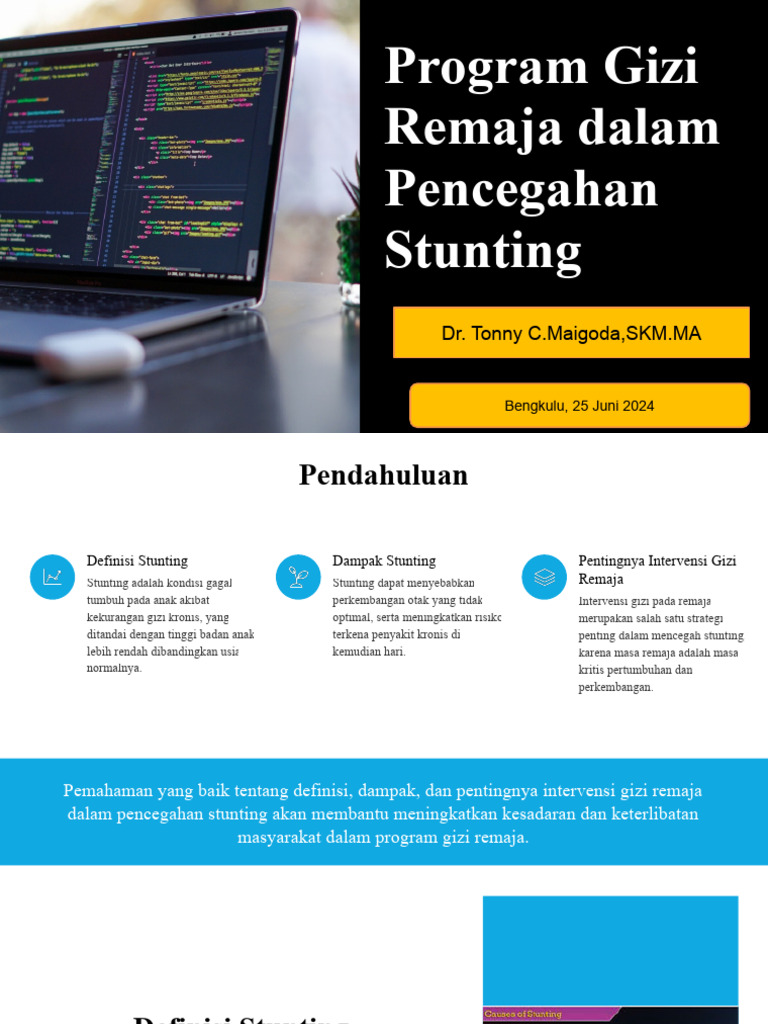 Materi TGL 25 Juni 2024 Program Gizi Remaja Dalam Pencegahan Stunting | PDF