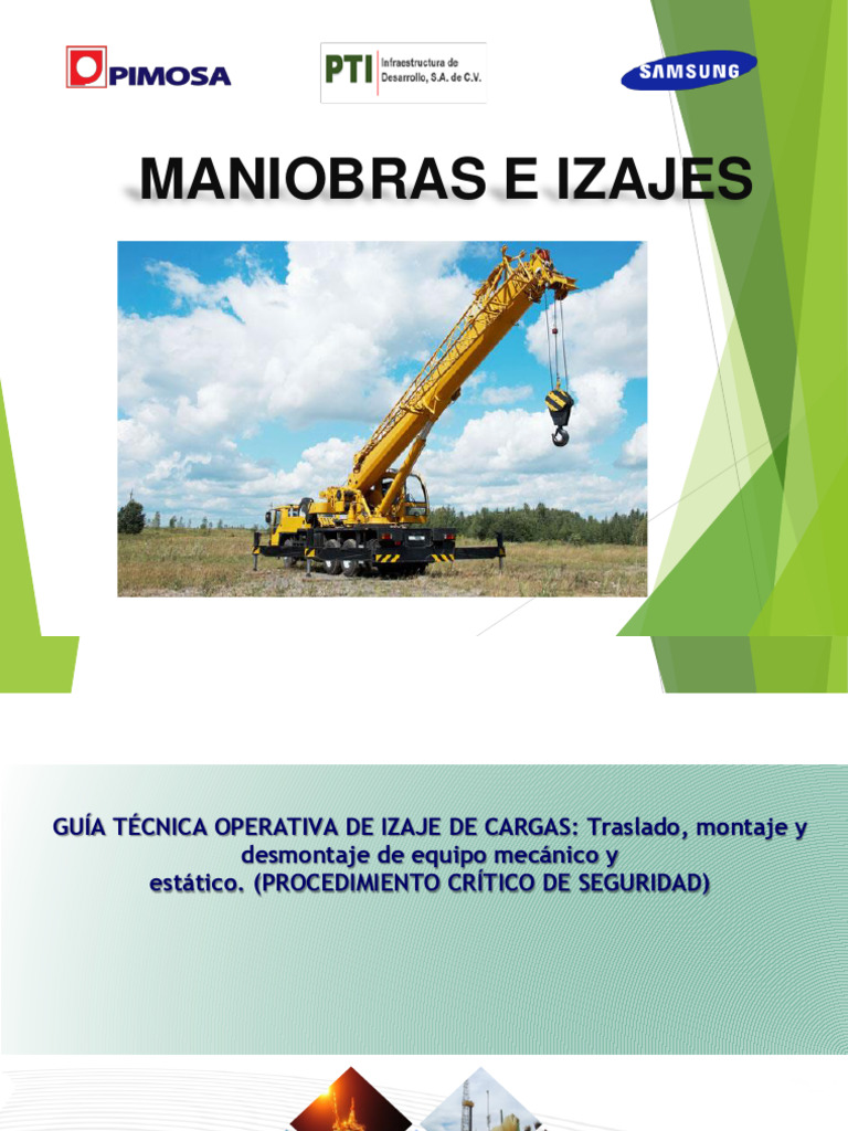 Maniobras e Izajes | PDF | Tornillo | Grúa (máquina)