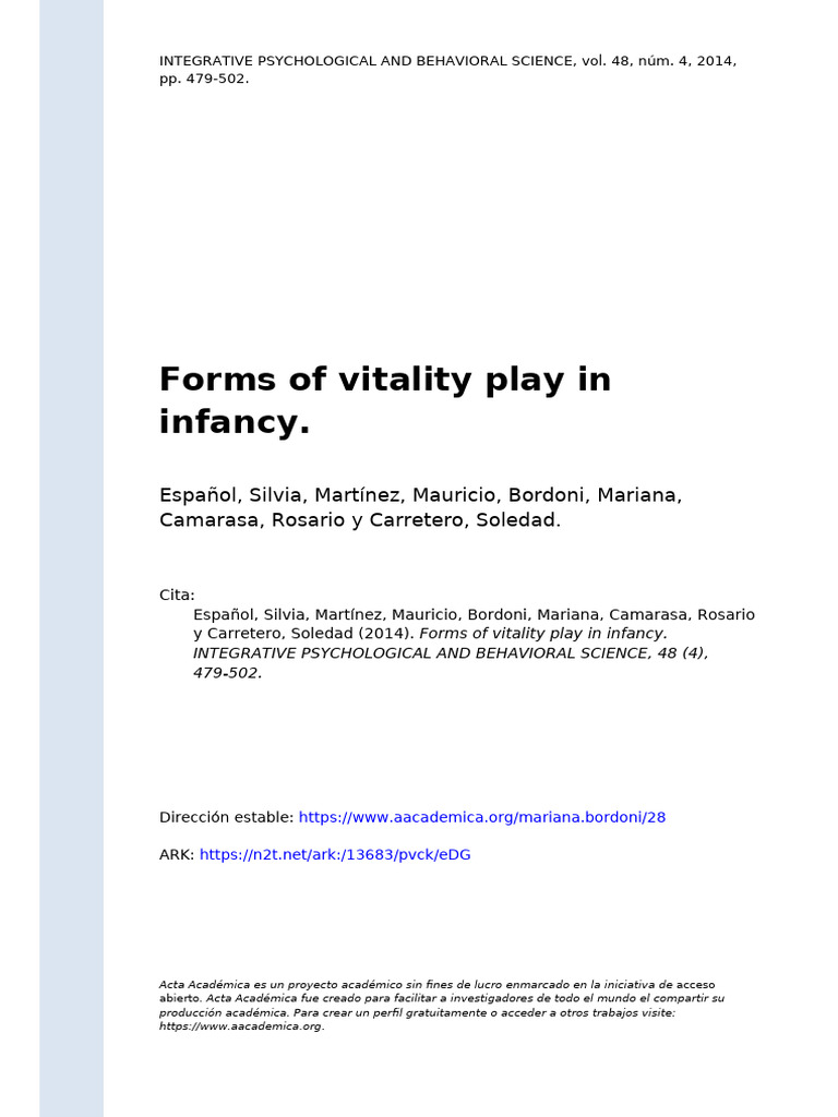 Español, Silvia, Martínez, Maurici (... ) (2014) - Forms of Vitality ...